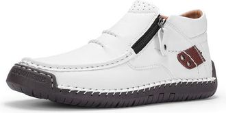 Generic Bottes de conduite faites &agrave; la main en cuir de qualit&eacute; sup&eacute;rieure pour homme, bout large am&eacute;lior&eacute; avec soutien de la vo&ucirc;te plantaire, chaussures dext&eacute;