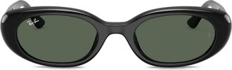 Ray-Ban lunettes de soleil &agrave; monture ovale - Noir