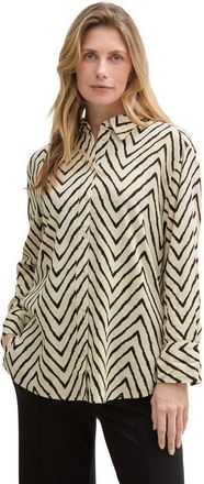 Tom Tailor Langarmbluse mit Zick-Zack-Muster