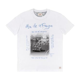 Bob Homme, Tops, Blanc, Taille: 2XL T-shirt en coton imprim&eacute;