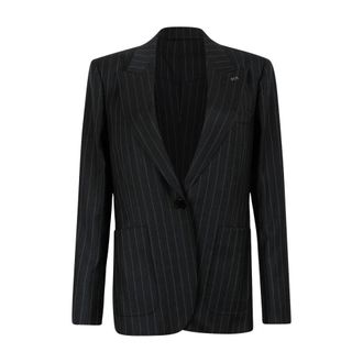 Givenchy Einknopf-Sakko mit Streifen - - Jackets - Damen - Grau - XS