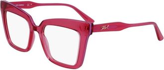 Karl Lagerfeld Femme, Accessoires, Rouge, Taille: 51 MM Optical Frame