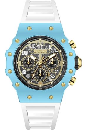 Invicta Racing 69652 Herrenuhr - Quarzwerk - Acryl mit goldenem Zifferblatt - 43 mm