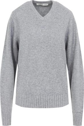 Carven V-Ausschnitt Pullover - - Knitwear - Damen - Grau - M