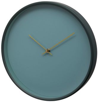 Unity Wanduhr, Bristol Contemporary, Silent Sweep, Blaugrün, 30 cm