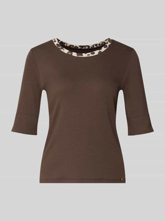 Marc Cain T-Shirt mit kontrastierendem Ausschnittabschluss