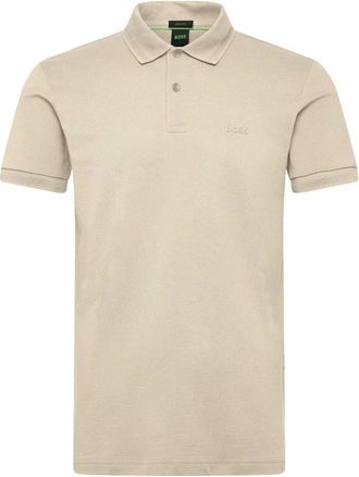 HUGO BOSS Homme, Tops, Beige, Taille: 2XL Polo en coton avec logo