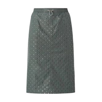 Pinko Midi-Rock mit Schmucksteinbesatz - - Skirts - Damen - Gr&uuml;n - S