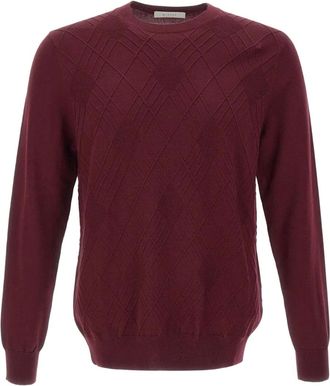 Diktat pull à motif de losanges - Rouge