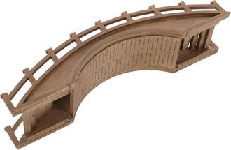 DOITOOL Miniatur Holzbr&uuml;cke aus Nat&uuml;rlichem Holz Stabile Bogenform Dekorative Miniaturfigur f&uuml;r Bonsai Mikro-Garten Innen Au&szlig;enbereich Langlebig Detailreich V