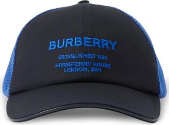 Burberry Caps & Mützen - Horseferry Logo Baseball Cap - Gr. S - in Blau - für Damen