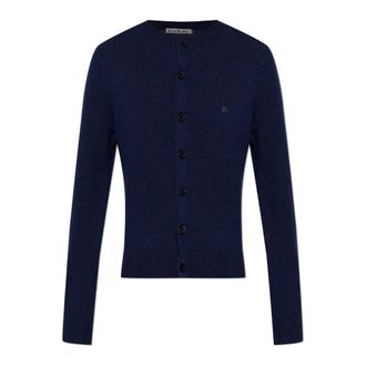 Acne Studios Fitted Cardigan - Yakwolle - - Knitwear - Damen - Blau - S