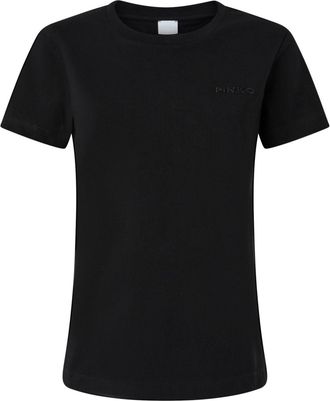 Pinko t-shirt à logo brodé - Noir