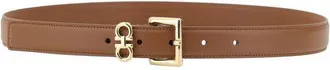 Ferragamo Womens Brown Calf Leather Bos Taurus Regular Belt