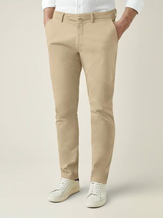 Luca Faloni Leichte Baumwollchinos in Beige