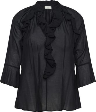 Kaffe Curve Femme, Blouses et Chemises, Noir, Taille: 50 FR Blouses