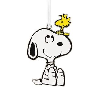 Hallmark Snoopy and Woodstock Bewegliches Metallornament, Erdnüsse Baumschmuck, Metall Hängende Ornament, Weihnachten Hängende Ornament, Geschenke für Weihnach