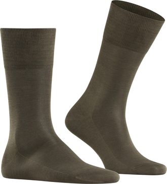 Falke Herren Socken grün Baumwolle & Mix unifarben