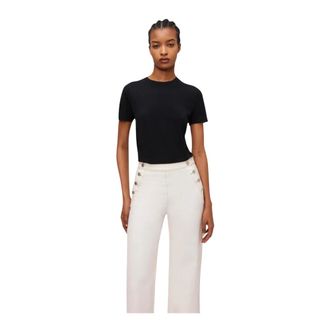 SIMKHAI Femme, Pantalons, Blanc, Taille: W29 Jean Marin