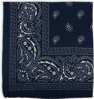Saison 1865 Echarpe &agrave; motifs &agrave; bords effiloch&eacute;s