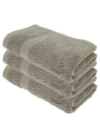 Julie Julsen Bio Duschtuch-Set, 3 Duscht&uuml;cher in 32 Farben erh&auml;ltlich weich und saugstark Silbergrau 70x140 cm