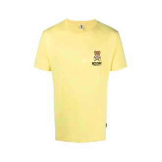 Moschino Logo Teddy T-Shirt - - Tops - Damen - Gelb - L