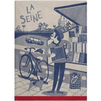 Tissage Moutet Moutet Torchon K&uuml;chenhandtuch Geschirrtuch Handtuch, hochwertige Baumwolle in Frankreich gewebt, limitiertes Motiv Paris La Seine
