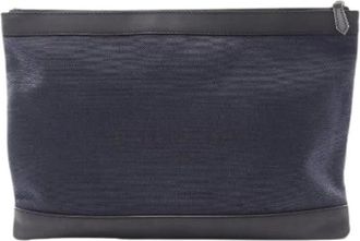 Balenciaga Pre-owned Sac bandouli&egrave;re en toile Navy Clip L - Femme - Pre-owned - Bleu - Taille: ONE Size