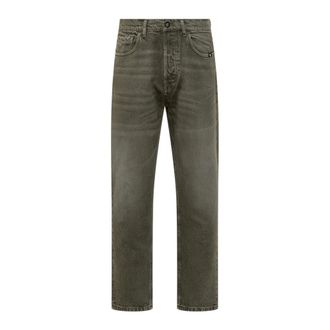 Amish Homme, Jeans, Vert, Taille: W31 Jean Coupe Droite