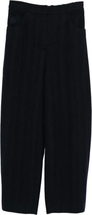 Emporio Armani pantalon à logo brodé - Bleu