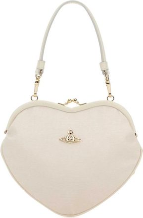 Vivienne Westwood Femme, Sacs, Blanc, Taille: ONE Size Belle Heart Frame Handbag