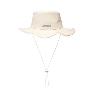 Jacquemus unisex, Accessoires, Beige, Taille: 58 CM Chapeau Blanc &Eacute;l&eacute;gant Accessoires