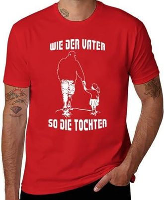 Generic T-shirt Wie Der Vater So Die Tochter M&auml;nner und Herren | Freundschaft Papa Kind Vatertag Familie, Rouge, XXL