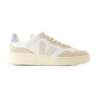 Veja Unisex V-90 Sneakers - Veja Leather Extra White Calfskin Shoes