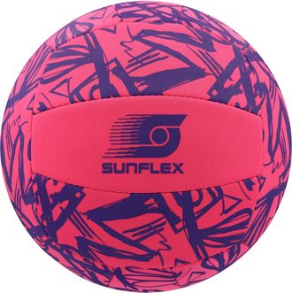 SUNFLEX Neopren Zubehör Beach- und Funball Funky Strokes Größe 5 | Volleyball & Strandball weich & leicht für den Strand & das Wasser | Spielball extrem robus