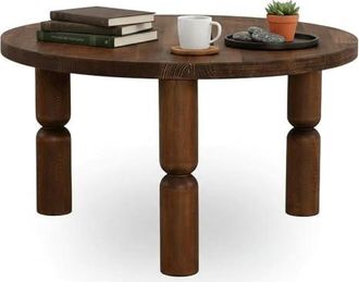 Dmora Wohnzimmertisch Vesta, Niedriger Wohnzimmertisch, Kaffeeregal, Couchtisch f&uuml;r Sofa, 70x70h40 cm, Nussbaum