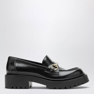 Gucci Schwarze Slipper aus Glattleder