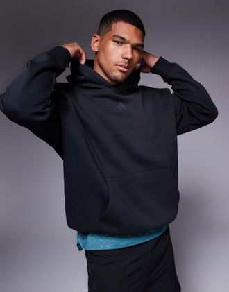 adidas adidas Training - Strength - Oversize-Kapuzenpullover in Schwarz