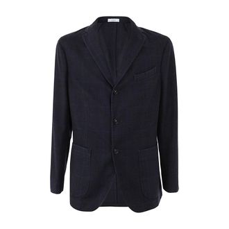 Boglioli Regular Check Blazer - - Jackets - Herren - Blau - XL