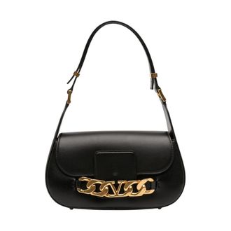 Valentino Pre-owned Chain Detail Shoulder Bag - - Pre-owned - Damen - Schwarzk - ONE SIZE
