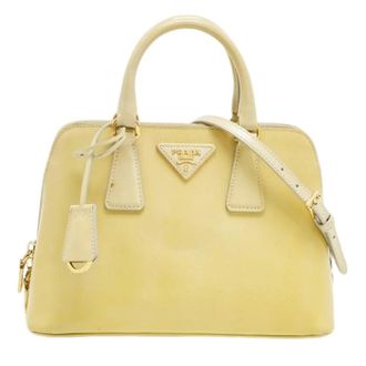 Prada Pre-owned Lederhandtasche - - Pre-owned - Damen - Gelb - ONE SIZE