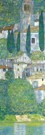 1art1 Gustav Klimt Poster Kirche In Cassone Am Gardasee, 1913 Kunstdruck Bild 91x30 cm