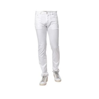 Jacob Cohen Wei&szlig;e Slim-Fit Jeans aus Baumwoll-Canvas - - Jeans - Herren - Wei&szlig; - W36