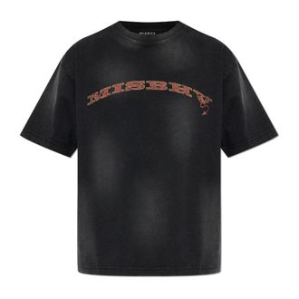 Misbhv Misbhv, Homme, Tops, Gris, Taille: XS T-Shirt Avec Logo Imprim&eacute;