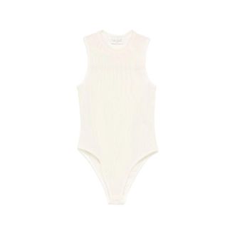 Forte_Forte &Auml;rmelloses Rundhals-Oberteil mit Muschelsaum - - Tops - Damen - Beige - S