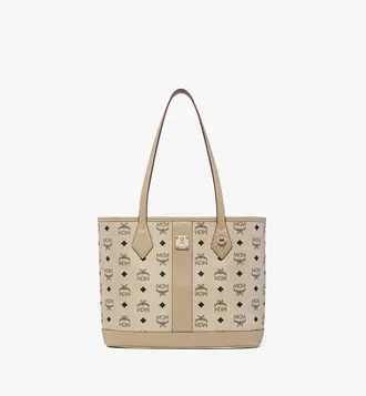 MCM Neuer Liz Shopper in Visetos BEIGE + BLACK VISETOS