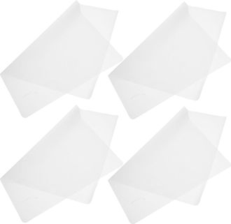 DOITOOL 4 St&uuml;ck 4 teiliges rechteckiges Silikon Tischset hitzebest&auml;ndig rutschfest faltbar platzsparend f&uuml;r Speise und Kaffeetisch Haushalts und Restaurantgeb