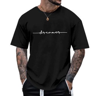 Minetom Oversized Tshirt Herren Rundhals Kurzarm Oberteil Weit Geschnittenes Longshirt Basic Vintage Clothes Gym T-Shirt Herren Oversize Fit Sweatshirt Top Lo