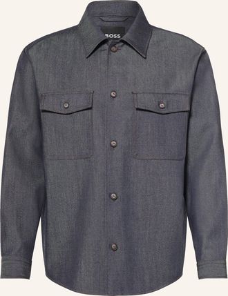 HUGO BOSS Overshirt Carper In Jeansoptik blau