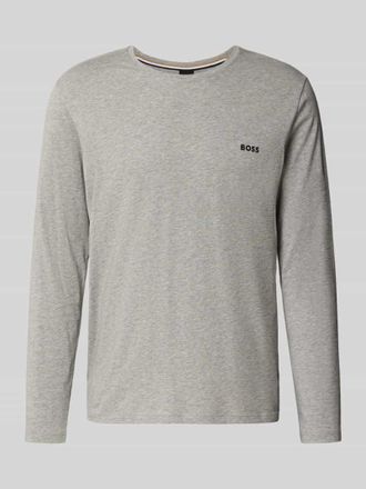 HUGO BOSS Regular Fit Langarmshirt aus Baumwoll-Mix Modell MIX&MATCH
